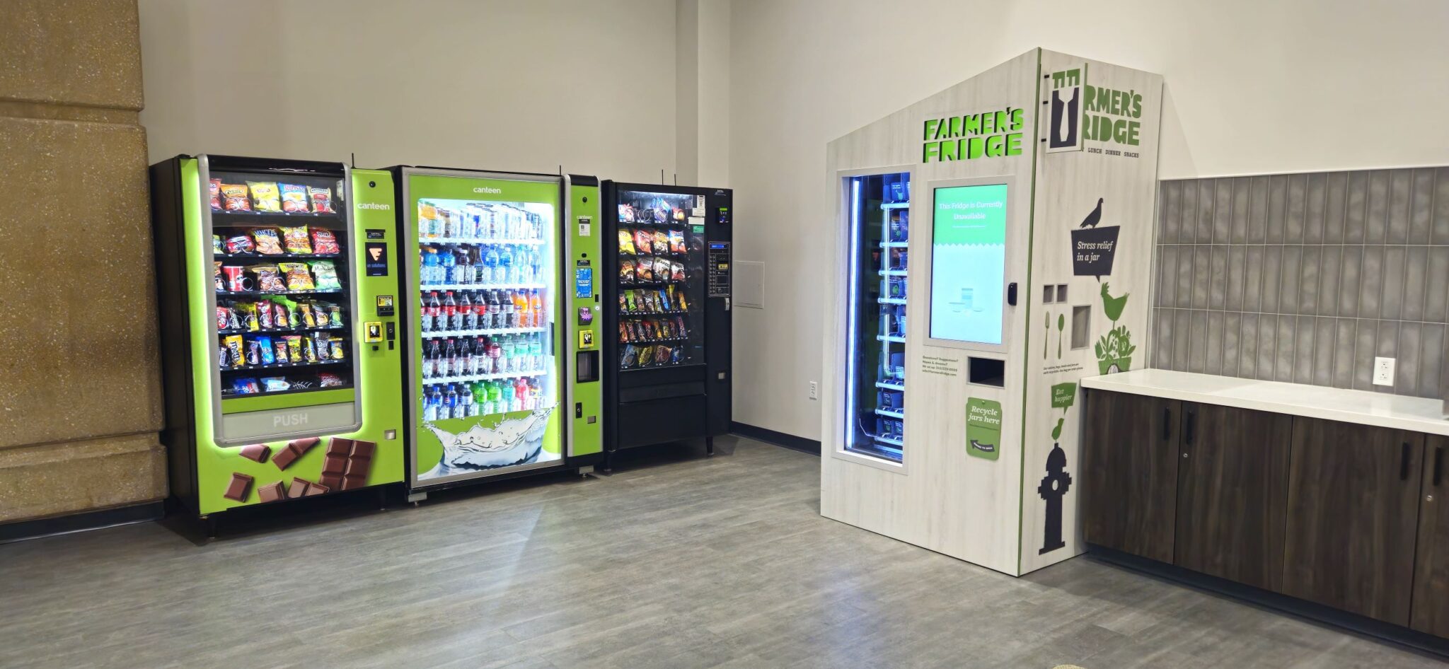 Fresh Balcony look & New Vending Machines | Gibson D. Lewis Health ...